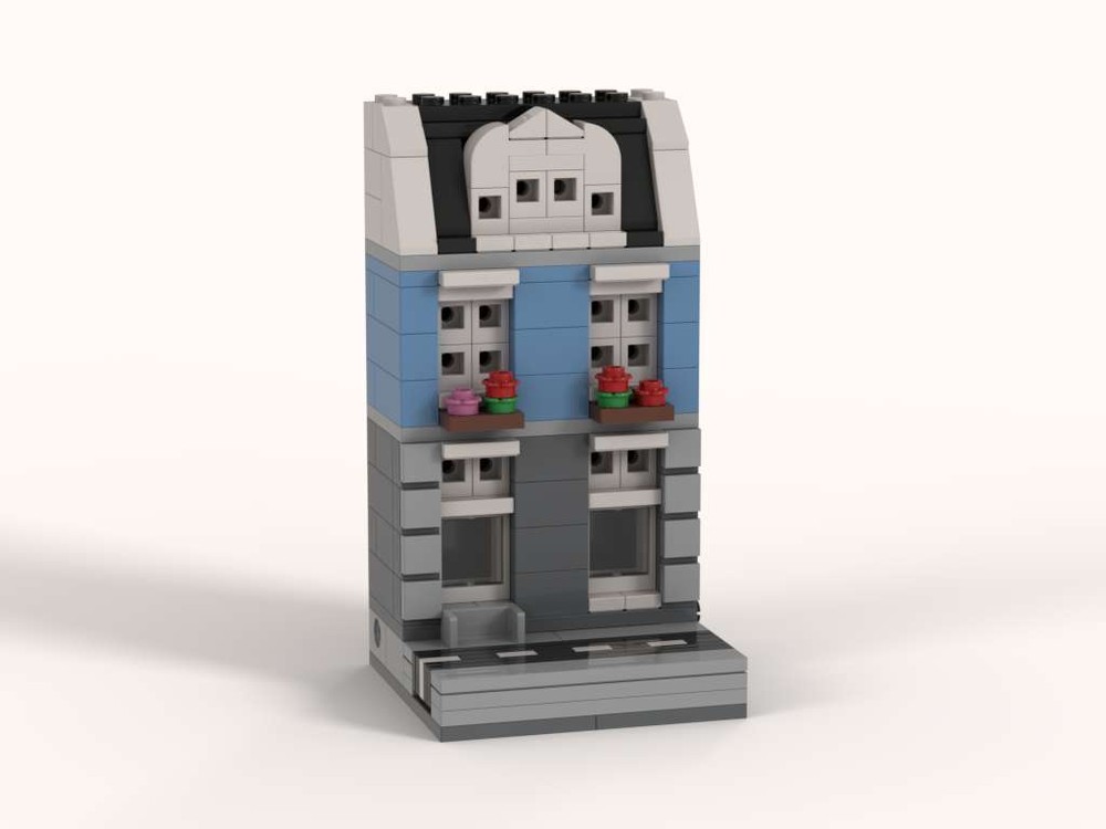 Lego Moc Mini Modular Mediumblue By Tavernellos Rebrickable Build
