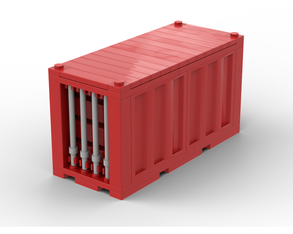 LEGO MOC Generic Train Container Red by jethroo | Rebrickable - Build ...
