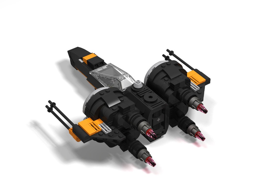 LEGO MOC Chibi X-Wing T70 Black by Bigfoot.max | Rebrickable - Build ...