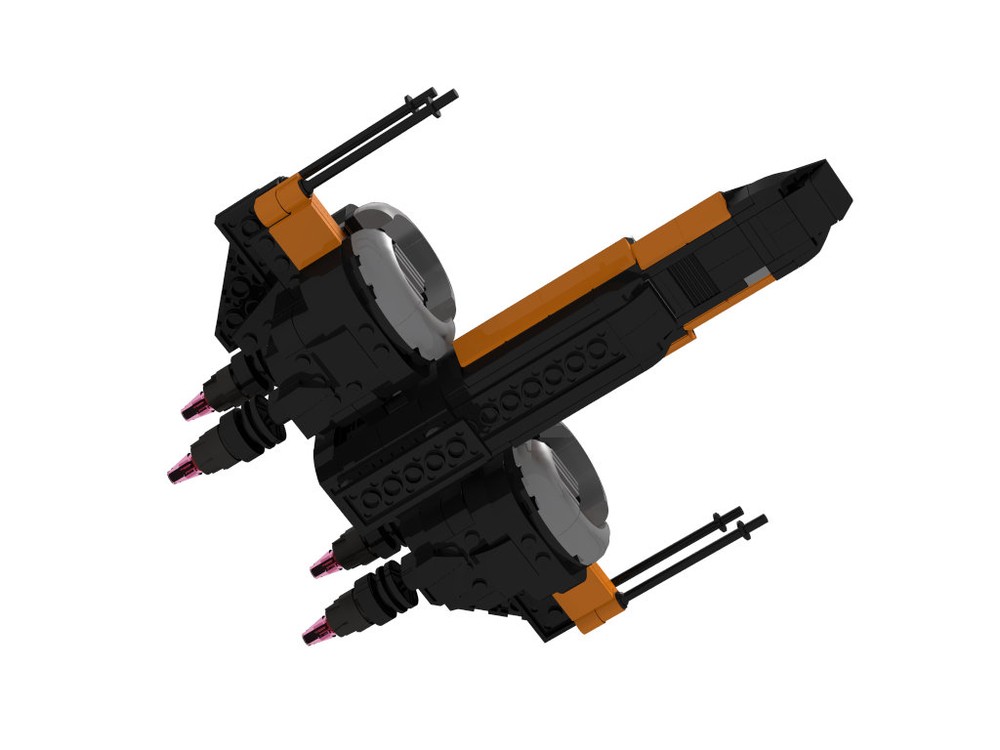 LEGO MOC Chibi X-Wing T70 Black by Bigfoot.max | Rebrickable - Build ...
