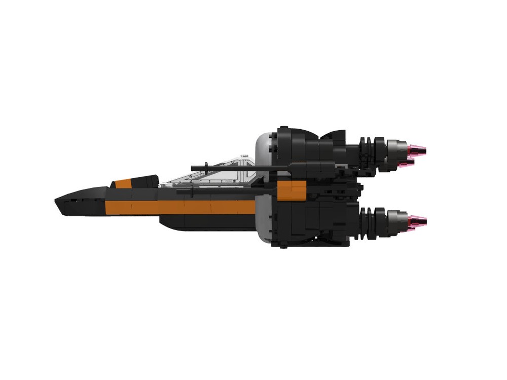 LEGO MOC Chibi X-Wing T70 Black by Bigfoot.max | Rebrickable - Build ...