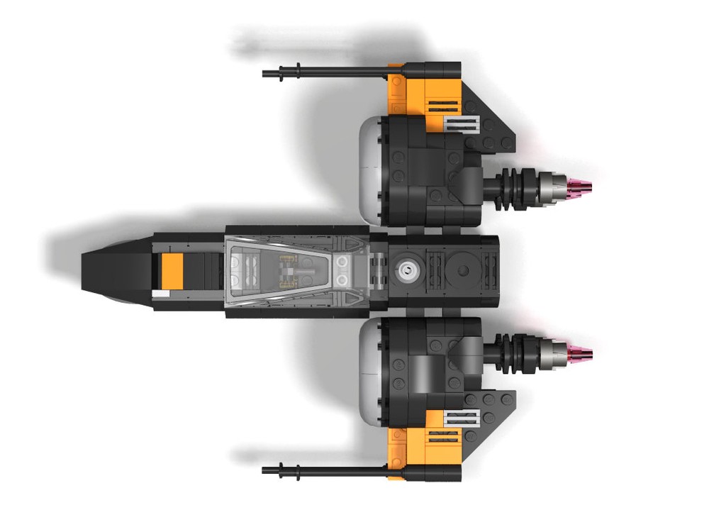 LEGO MOC Chibi X-Wing T70 Black by Bigfoot.max | Rebrickable - Build ...