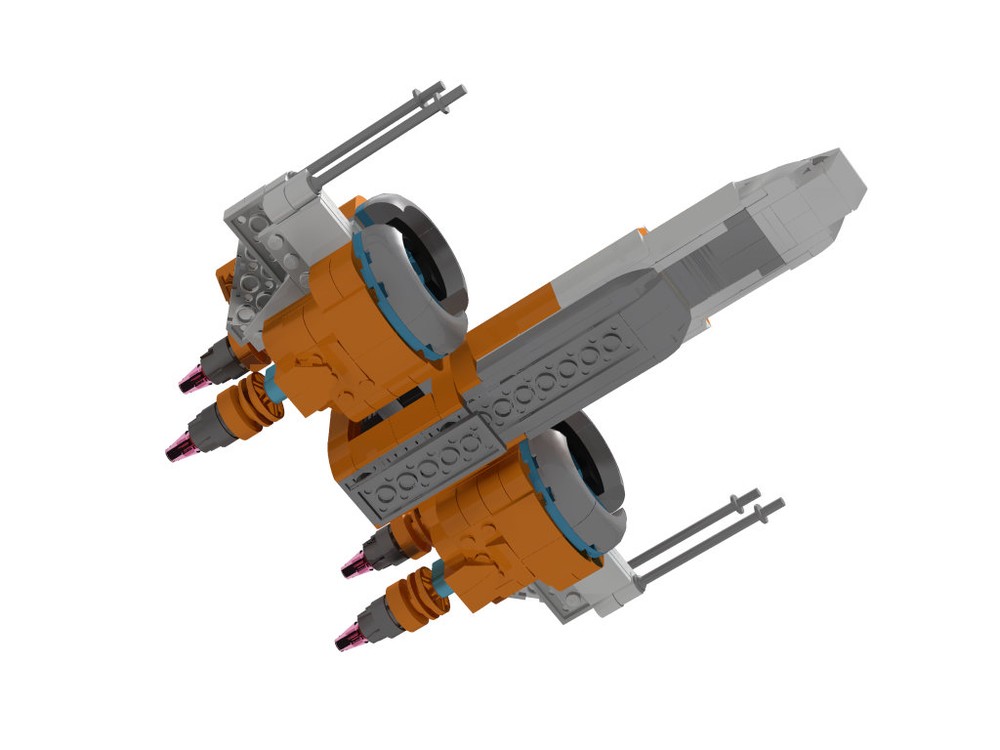 LEGO MOC Chibi X-Wing T70 Orange by Bigfoot.max | Rebrickable - Build ...