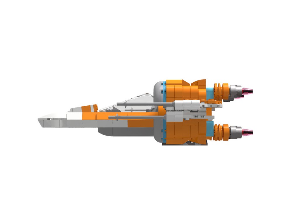 LEGO MOC Chibi X-Wing T70 Orange by Bigfoot.max | Rebrickable - Build ...
