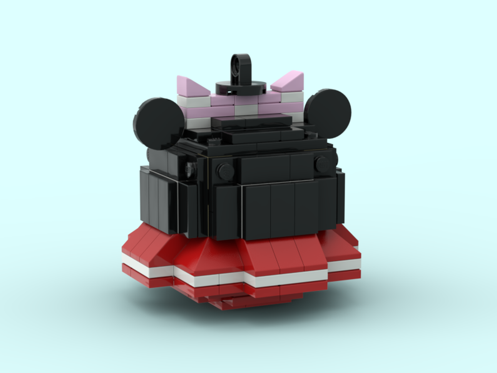 Lego Moc Minnie Mouse Ornament By T Brix Rebrickable Build With Lego