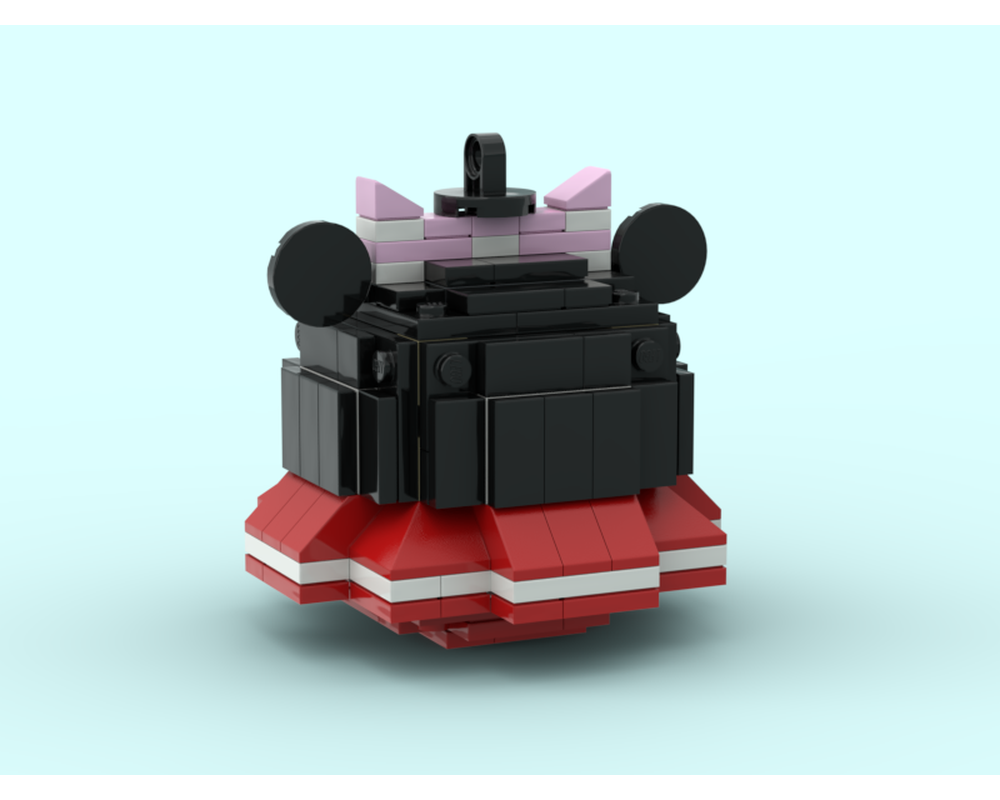 LEGO MOC Minnie Mouse Ornament by T Brix | Rebrickable - Build with LEGO