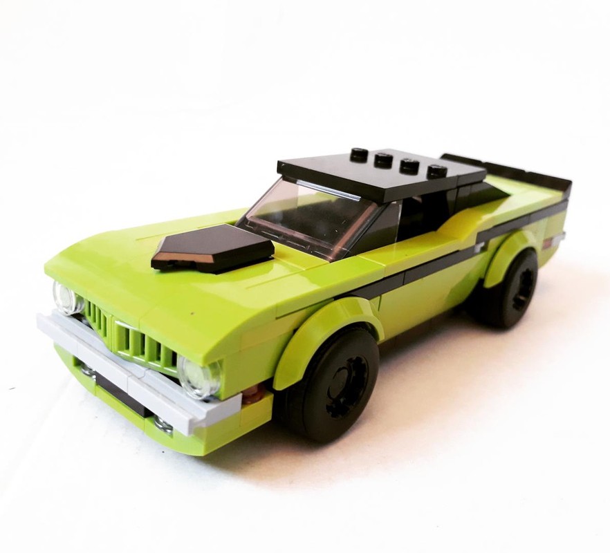 Lego Moc Plymouth Hemi Cuda By Beccustom Rebrickable Build With Lego
