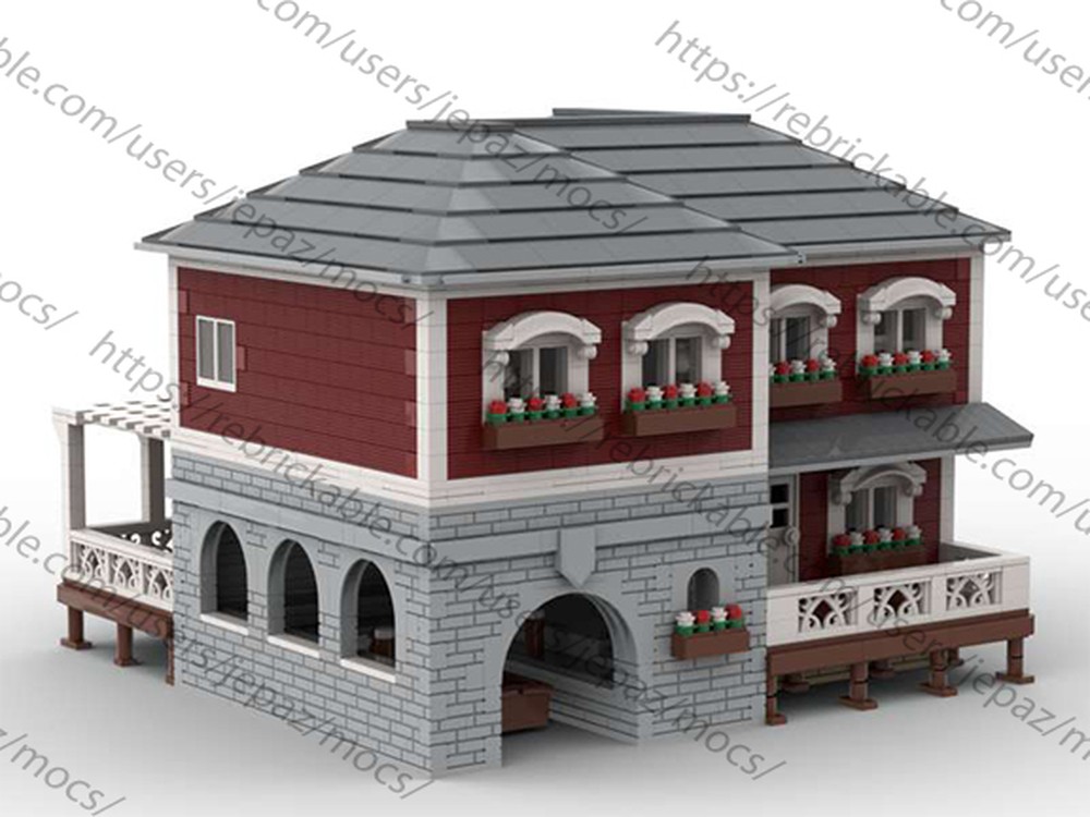 Lego Moc Dock House Iii By Jepaz Rebrickable Build With Lego