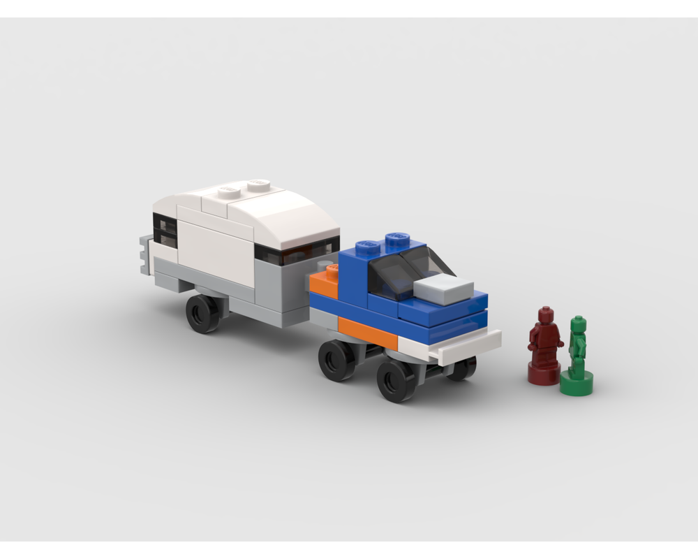 LEGO MOC Mini Pickup Caravan by DBoyLee | Rebrickable - Build with LEGO