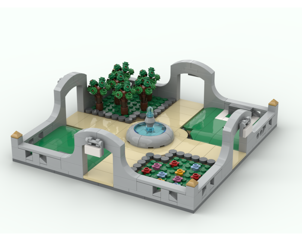 LEGO MOC Small park (Microscale) by BrickLord1993 | Rebrickable - Build ...