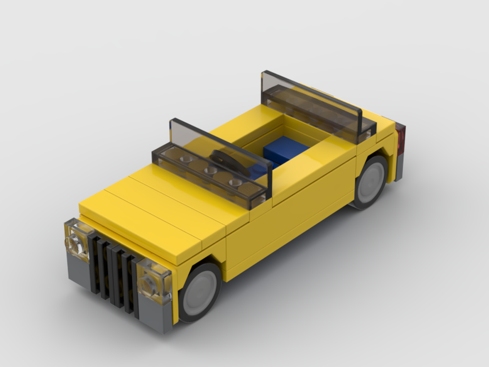 Lego Moc Yellow Convertible By Ngotronghieu118 Rebrickable Build
