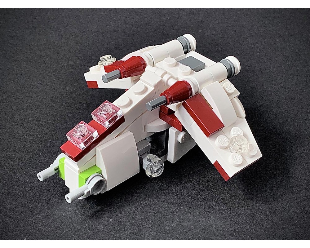 LEGO MOC Micro Republic Gunship by ron_mcphatty | Rebrickable - Build ...