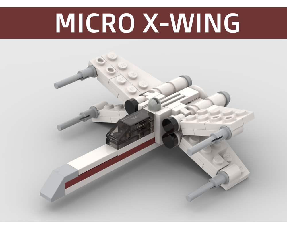LEGO MOC Micro X-Wing (White) by VVJ21 | Rebrickable - Build with LEGO