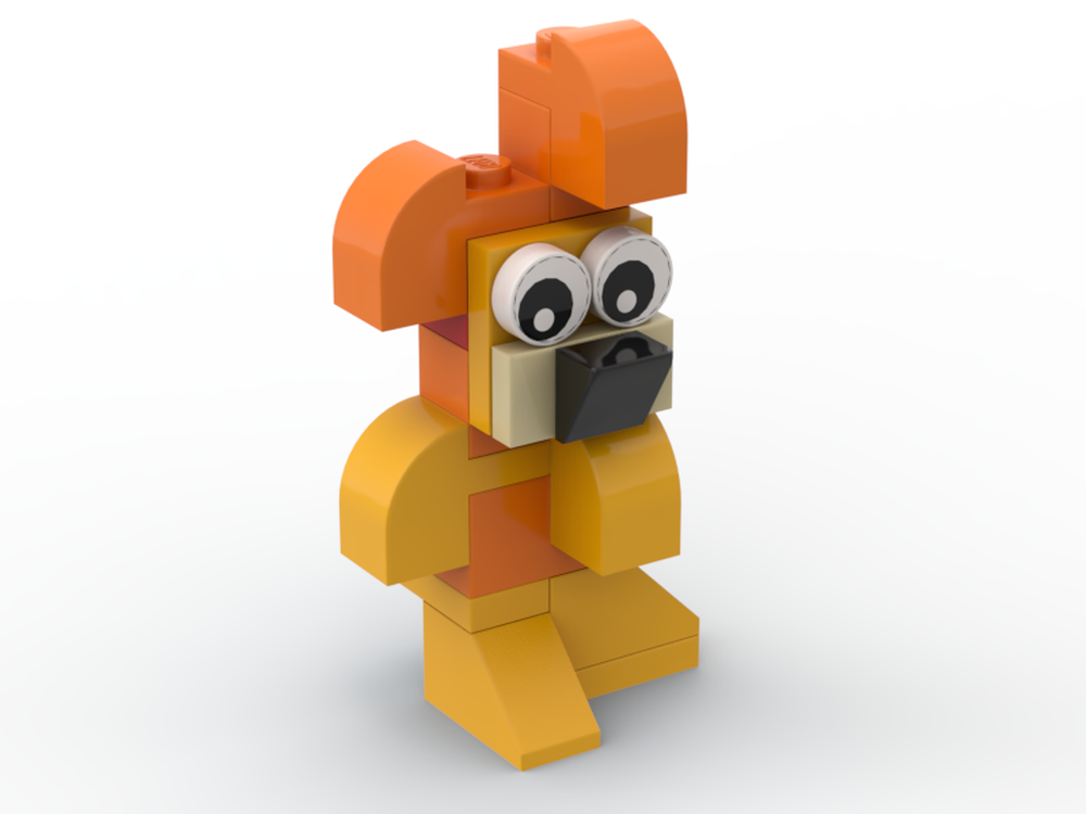 LEGO MOC Orange Rabbit by ndoris | Rebrickable - Build with LEGO