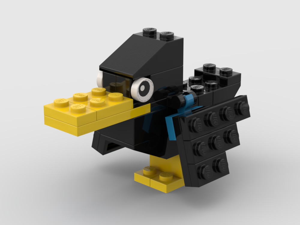 LEGO MOC Tiny crow by nenalmapal | Rebrickable - Build with LEGO