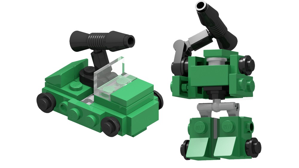 LEGO MOC Transformer Mini G1 Hound by FreshBricks | Rebrickable - Build ...
