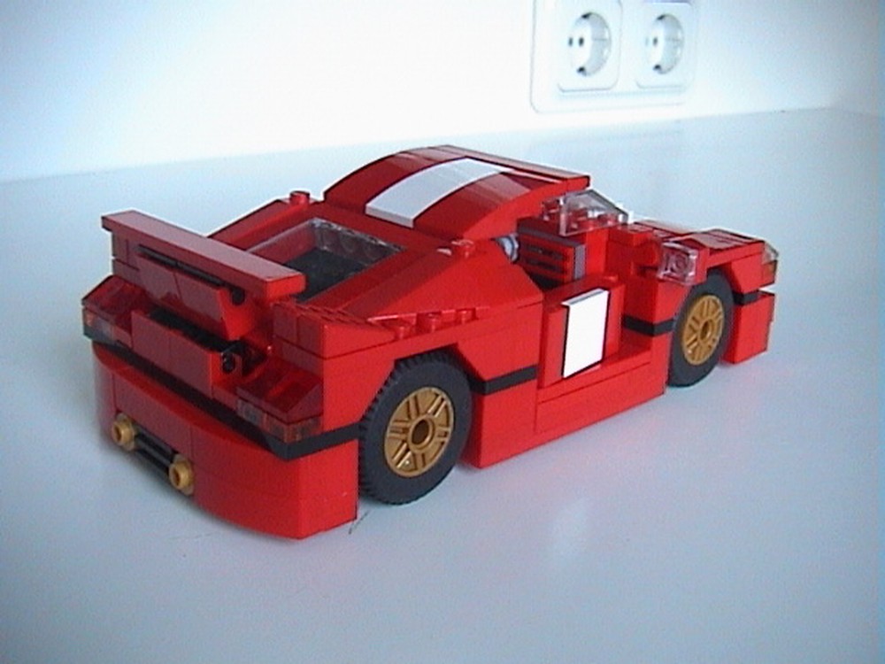 LEGO MOC Little Red Race Car With V8 Engine by Lucky-Ramses ...