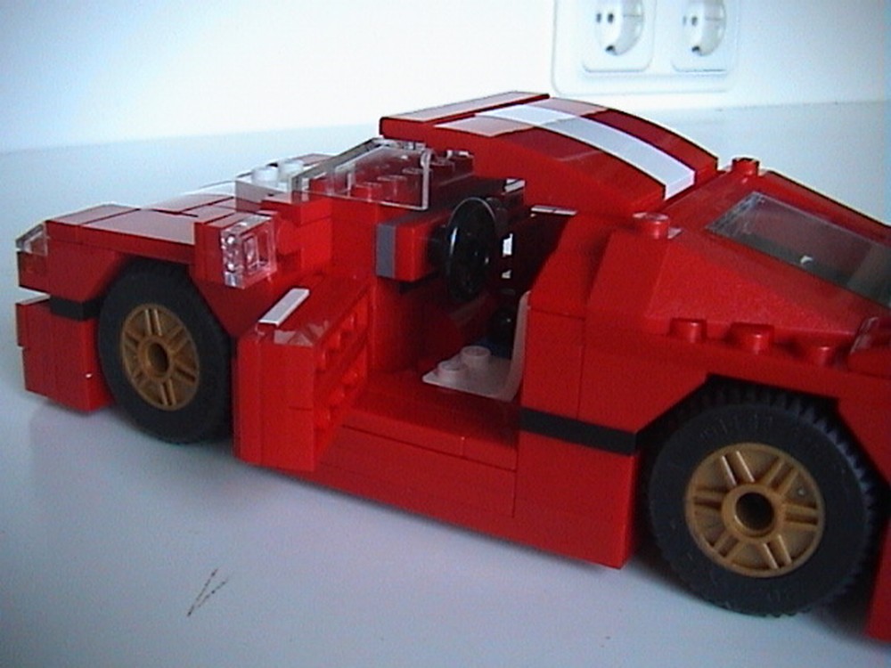 LEGO MOC Little Red Race Car With V8 Engine by Lucky-Ramses ...