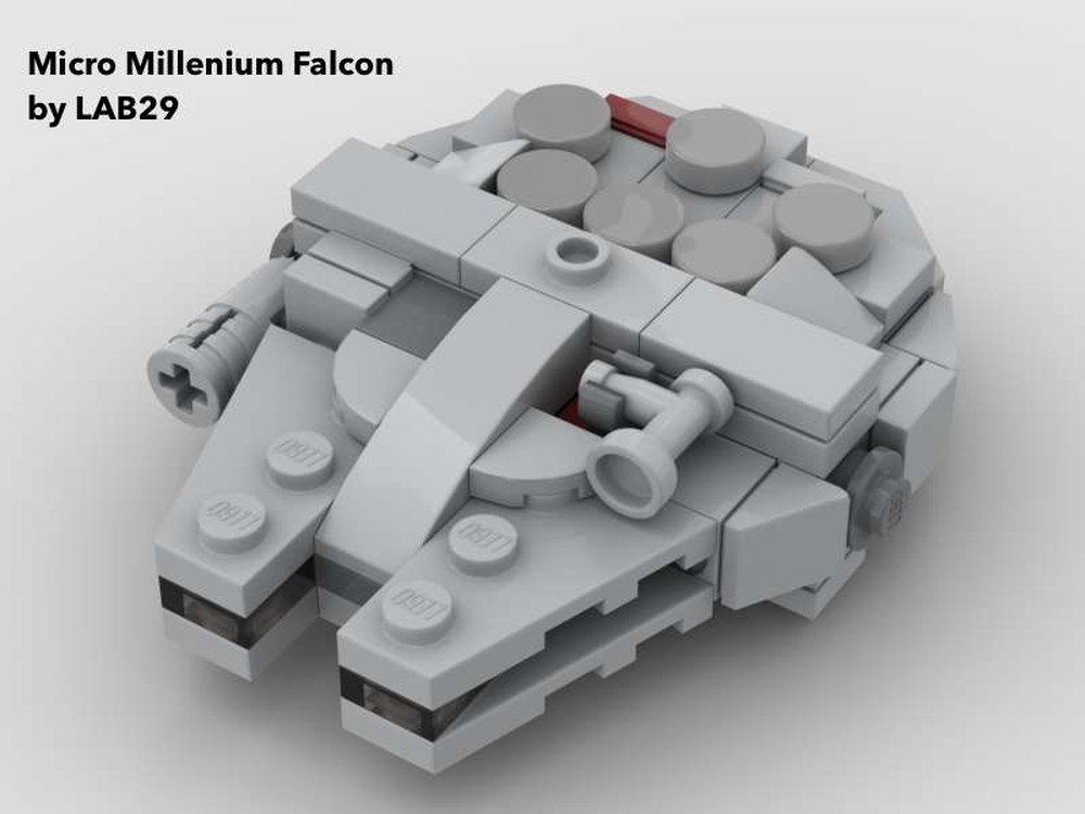 LEGO MOC Micro-Scale Millenium-Falcon by LAB29 | Rebrickable - Build ...