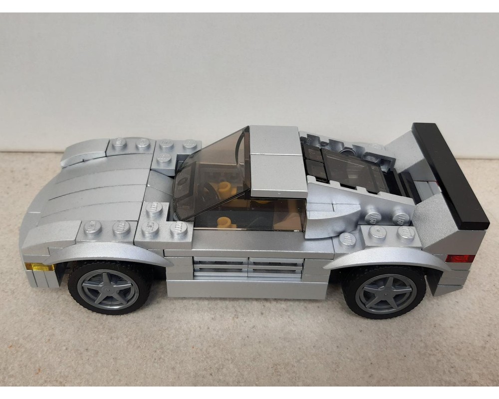 LEGO MOC Silver 80s Supercar by Cricky | Rebrickable - Build with LEGO