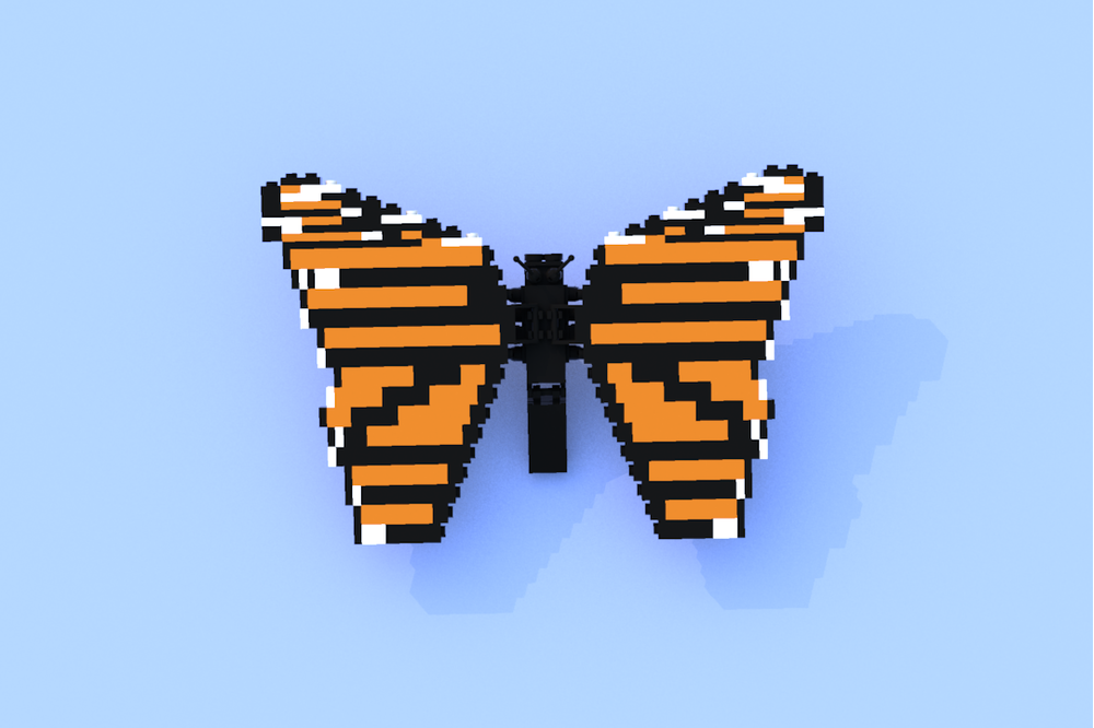 LEGO MOC Monarch Butterfly by cralban | Rebrickable - Build with LEGO