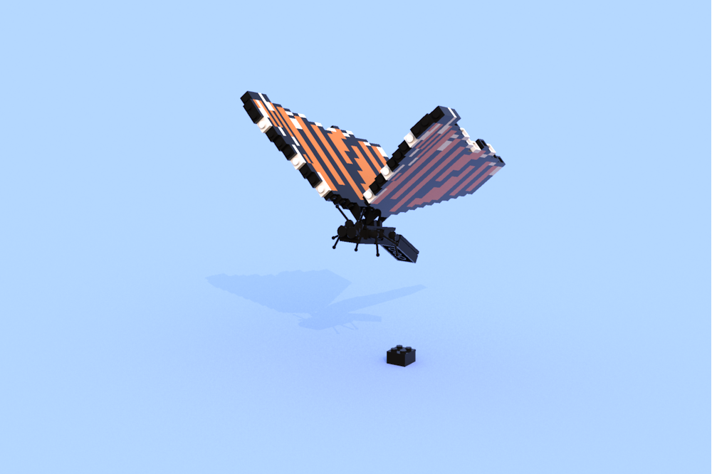 LEGO MOC Monarch Butterfly by cralban | Rebrickable - Build with LEGO