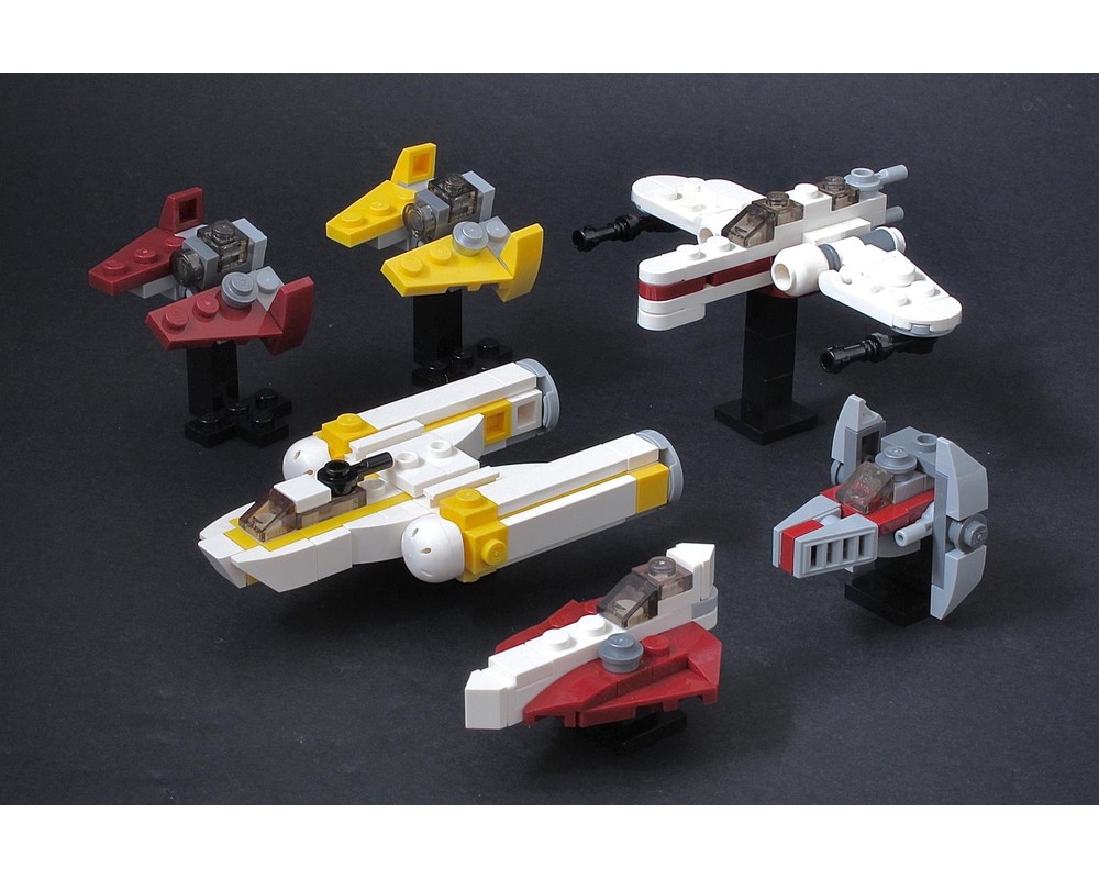 LEGO MOC Micro Republic Starfighters by ron_mcphatty | Rebrickable ...