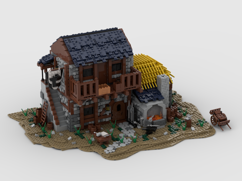 LEGO MOC The Blacksmith House by gabizon | Rebrickable - Build with LEGO
