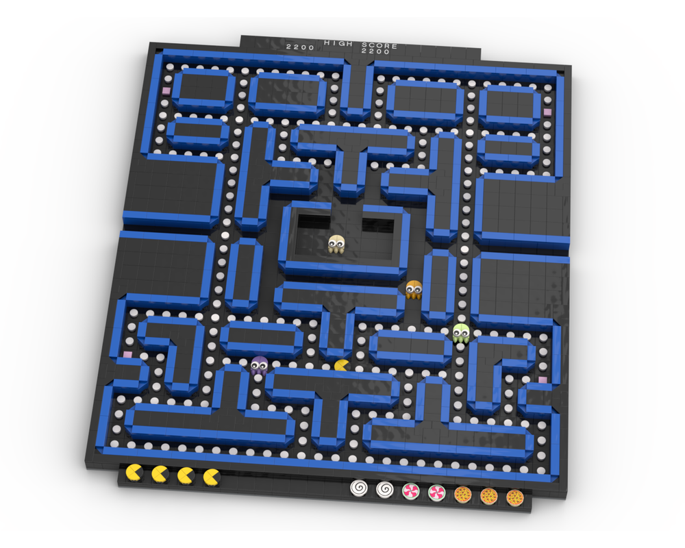 LEGO MOC Pac Man by Huebre | Rebrickable - Build with LEGO