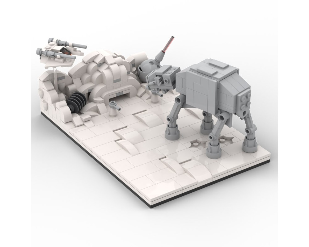 LEGO MOC-42400 Assult on Hoth - Echo Base Display Moc (Star Wars > Mini ...