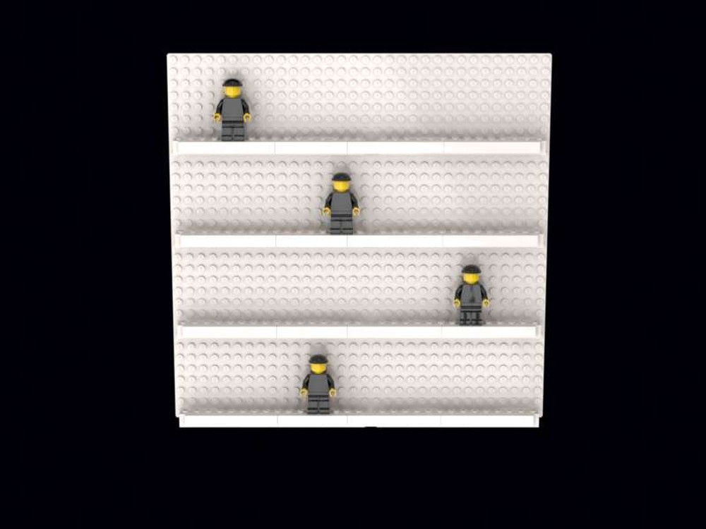 LEGO MOC Minifigure wall by STEMICBRICKS | Rebrickable - Build with LEGO