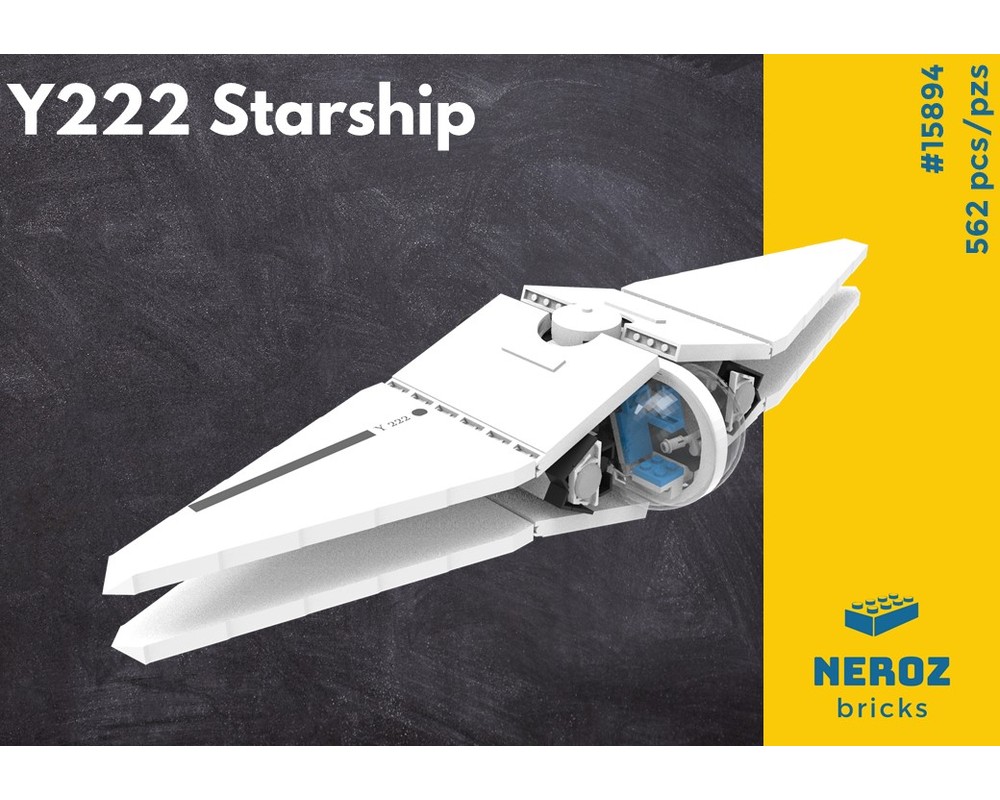 LEGO MOC Y222 starship by neroz | Rebrickable - Build with LEGO