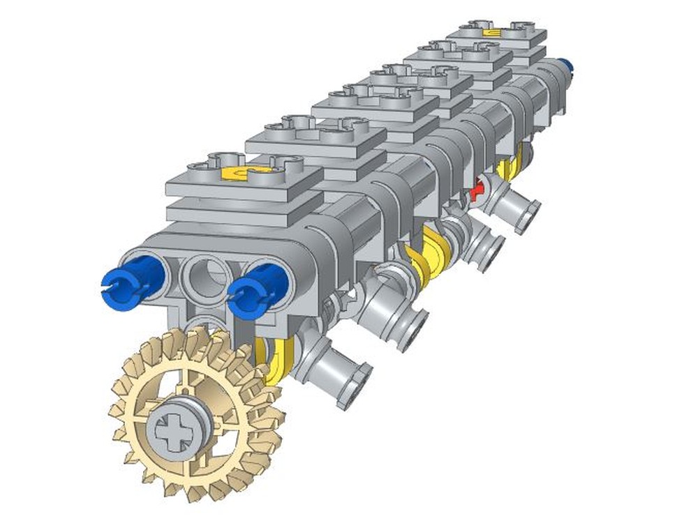 LEGO MOC engine inline six fullsize by AKM-Sky | Rebrickable - Build ...