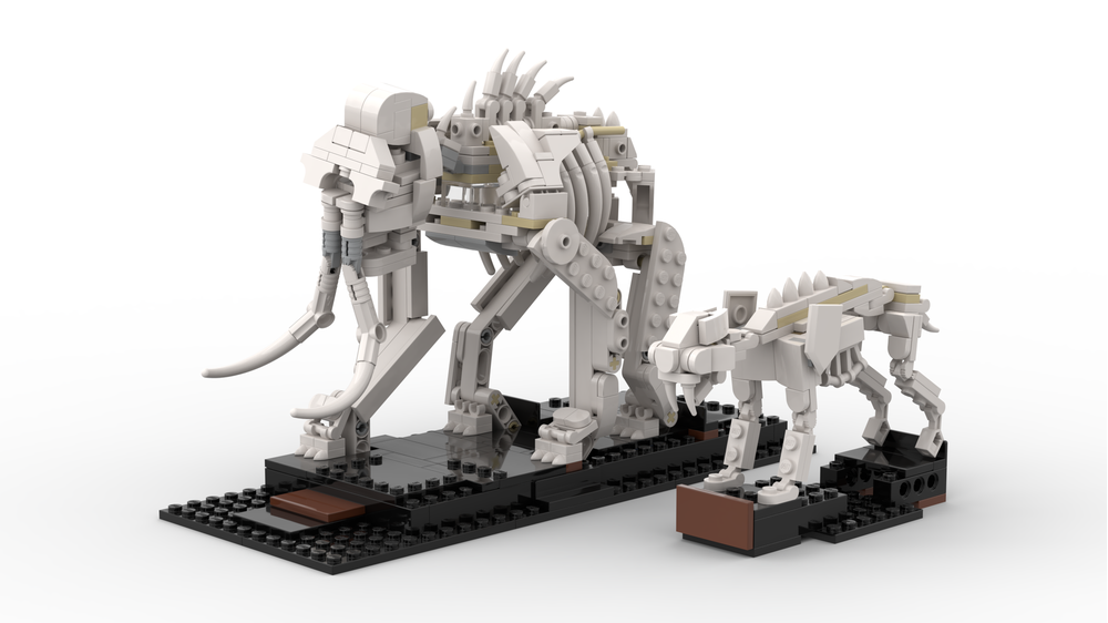 LEGO MOC Mammoth + Saber-toothed cat - Alternative Build for 21320 ...