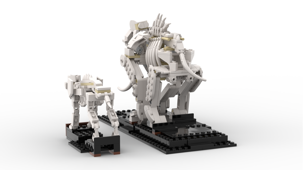 LEGO MOC Mammoth + Saber-toothed cat - Alternative Build for 21320 ...
