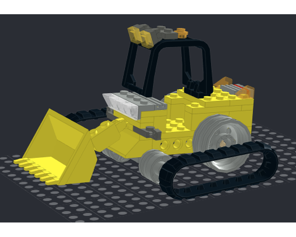 LEGO MOC small tracked shovel 2.0 by kakeroni2 | Rebrickable - Build ...