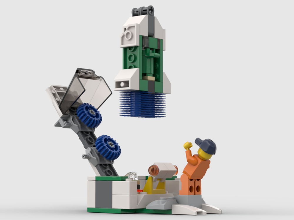 LEGO MOC 60249 Rocket & Scaffold by Jef | Rebrickable - Build with LEGO