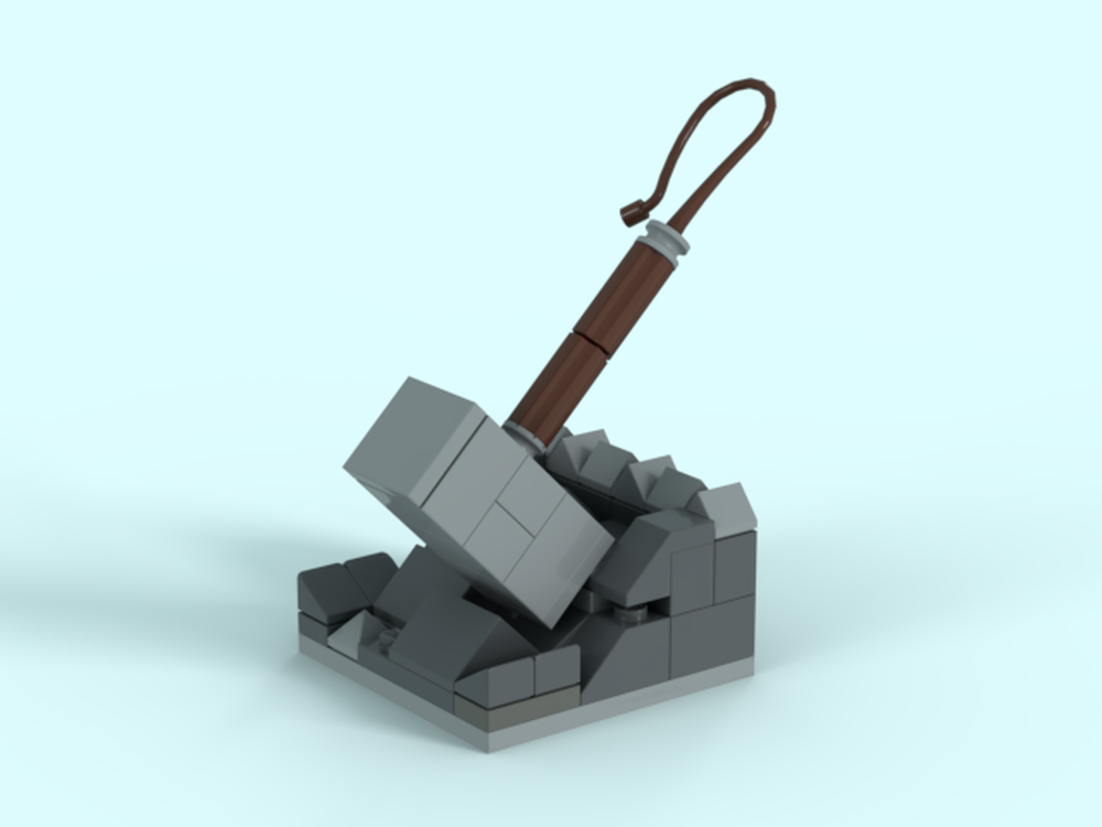 LEGO MOC Thors Mighty Hammer (Mini) by CrazyKreations | Rebrickable ...