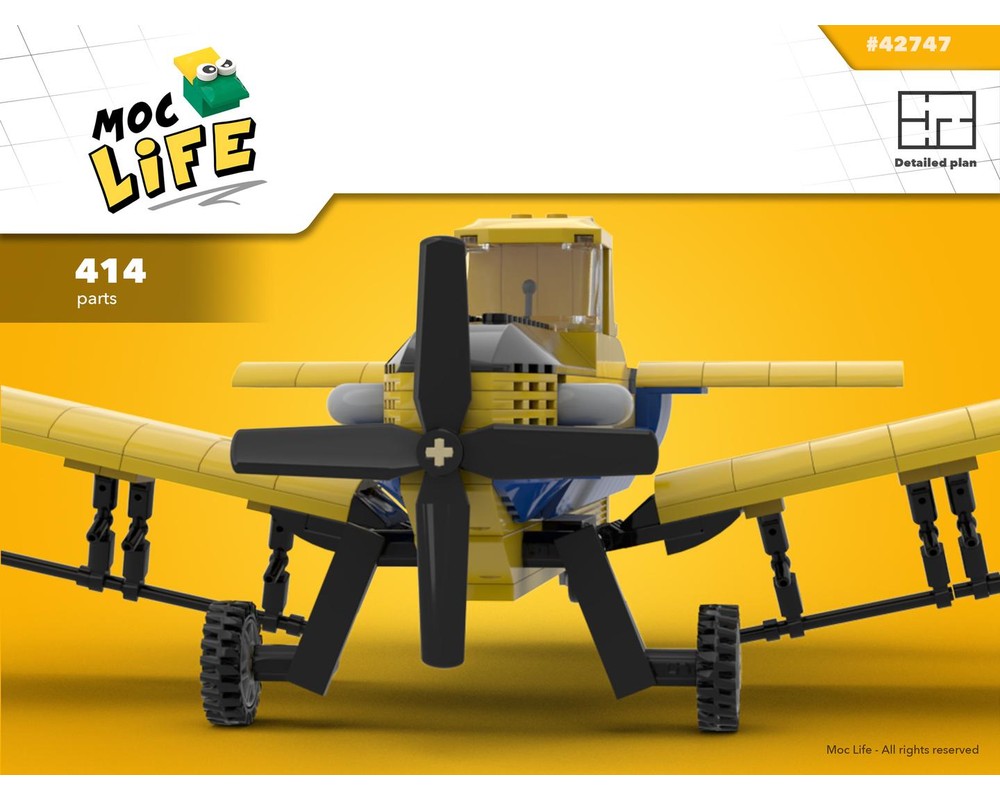 LEGO MOC Crop duster by MocLife | Rebrickable - Build with LEGO