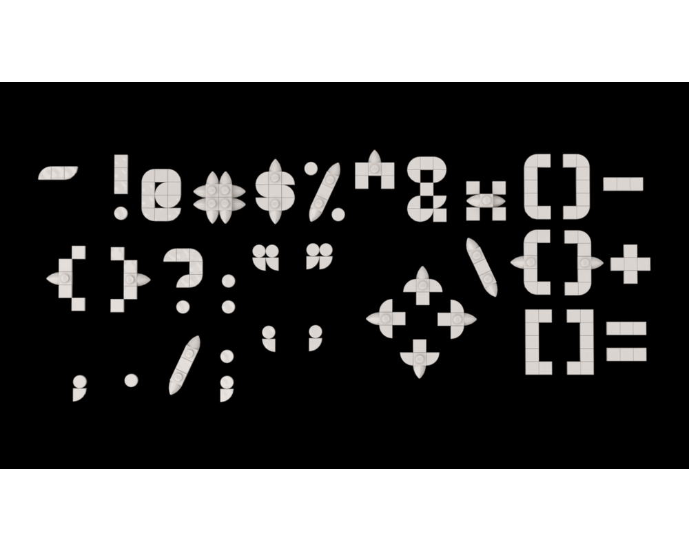 LEGO MOC Symbols (supplement to Letters and Numbers) by Dujk ...