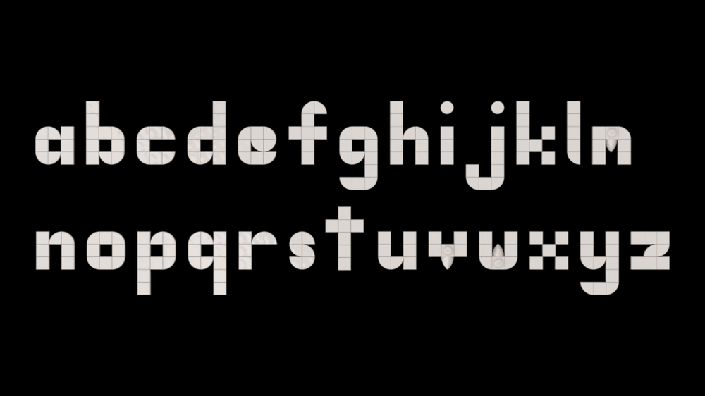 LEGO MOC-42785 Lower case letters by Dujk | Rebrickable - Build with LEGO