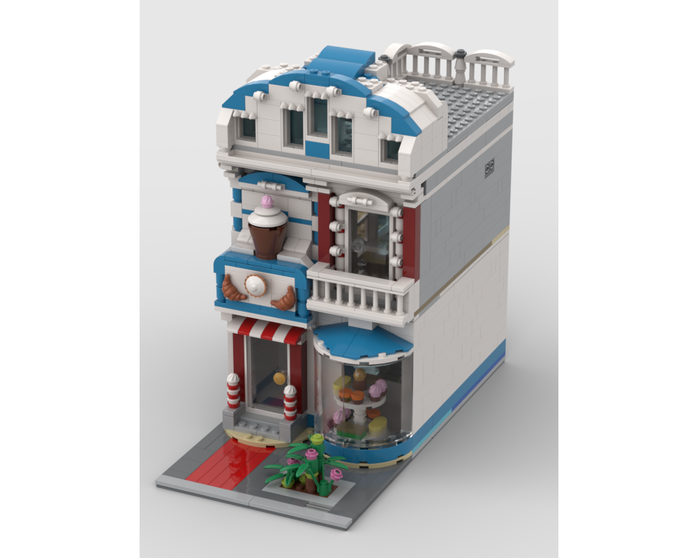 LEGO MOC Candy Shop Mini-Modularbuilding by BlackEyeX | Rebrickable ...