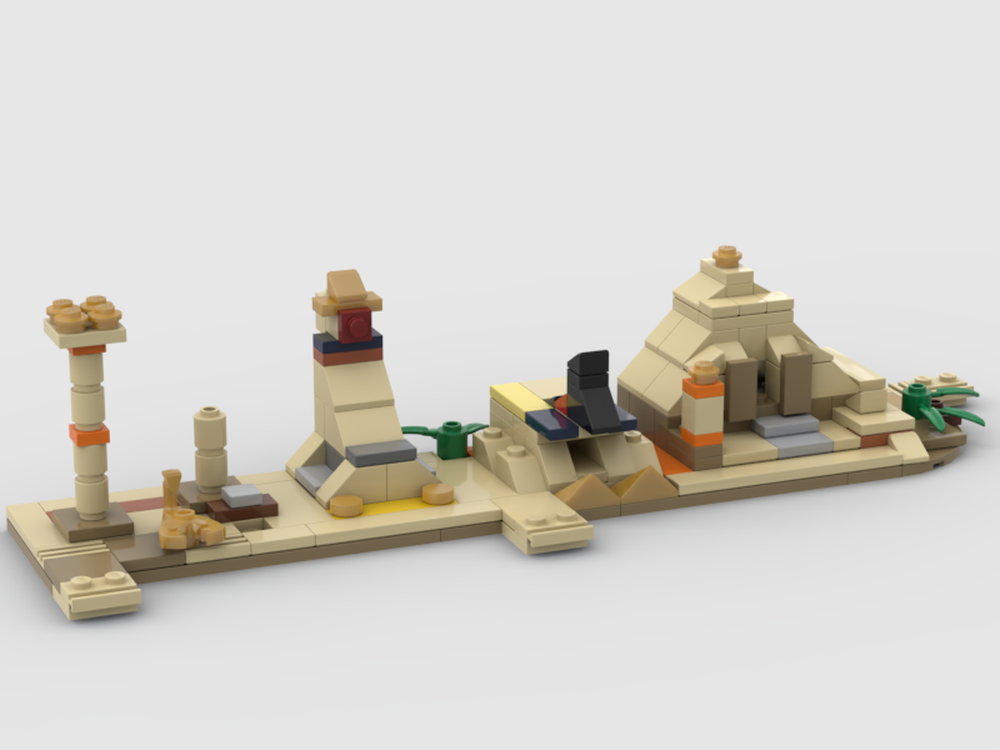 LEGO MOC Pharaoh's Quest skyline by Giganbrick | Rebrickable - Build ...