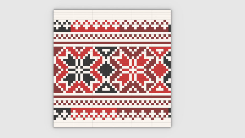 Lego Moc Traditional Ukrainian Pattern By Lenarex Rebrickable Build