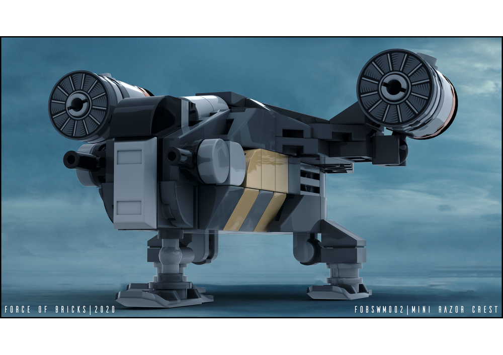 LEGO MOC Mini Razor Crest (fobswm002) | Force of Bricks by Force of ...