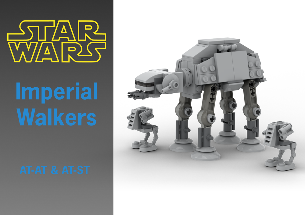 LEGO MOC Micro Imperial Walkers (AT-AT & AT-ST) by heini93 ...