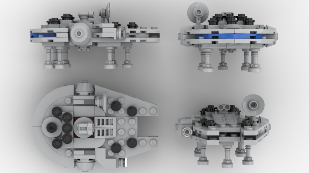Lego Moc Millennium Falcon By Dujk Rebrickable Build With Lego