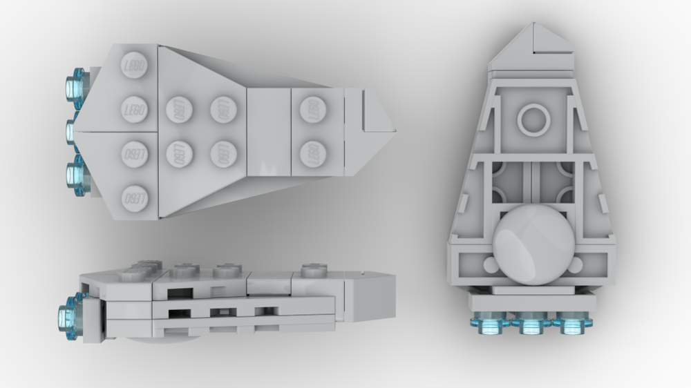 LEGO MOC Nano Resurgent class Destroyer by Dujk | Rebrickable - Build ...