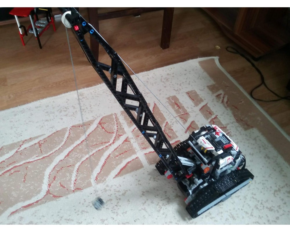 LEGO MOC-43016 TRACK3D CRANE - An ev3 magnetic crawler crane ...