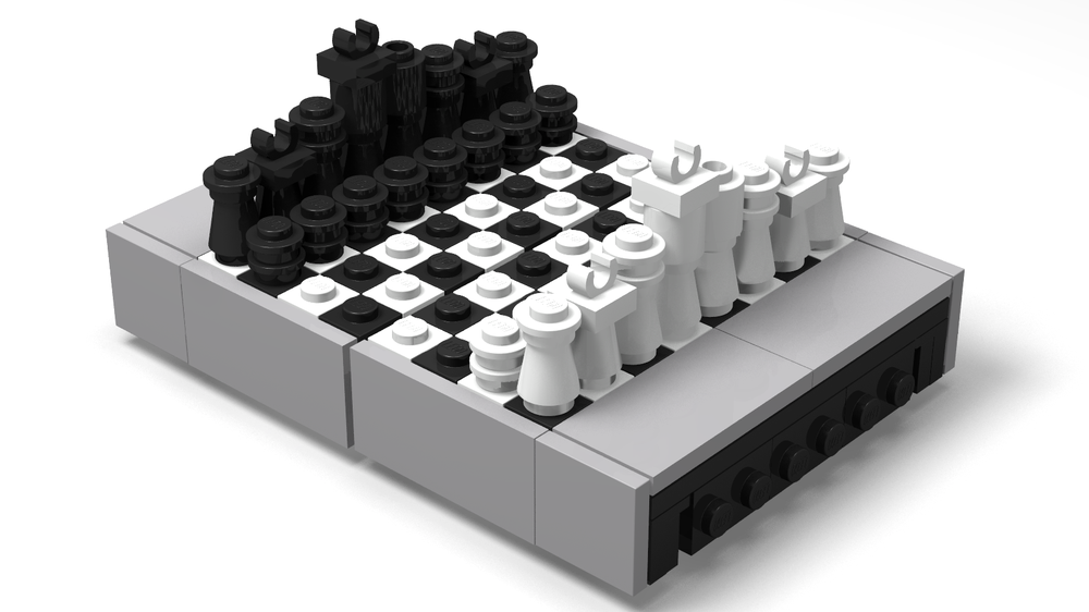 Lego Moc Portable Mini Chess By Freshbricks Rebrickable Build With Lego